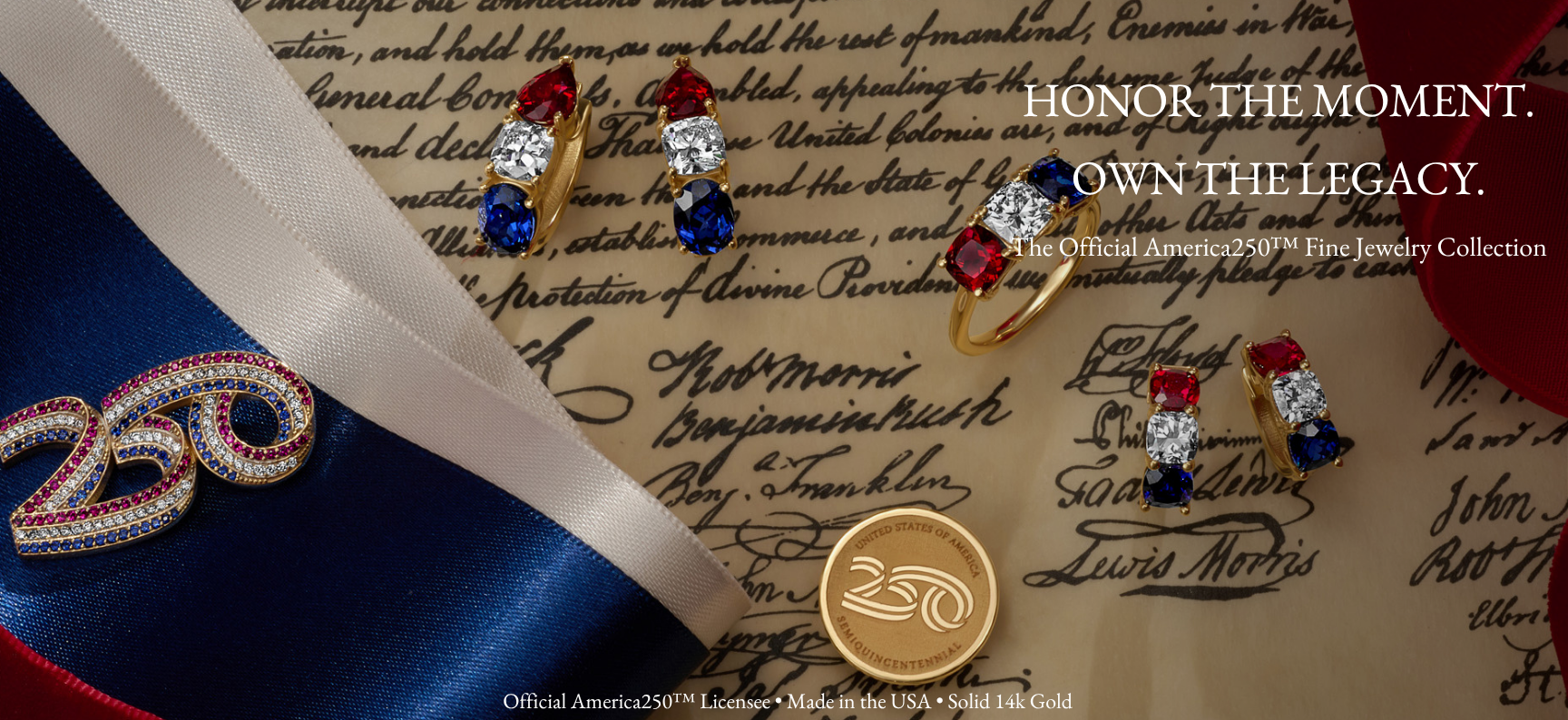 America250 Jewelry Collection | Cove Fine Jewelry